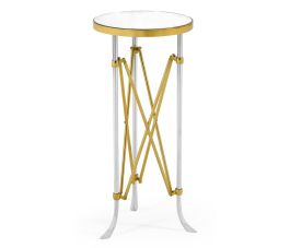JC Modern - Luxe Collection - Small Round Antique Satin Gold Brass ...